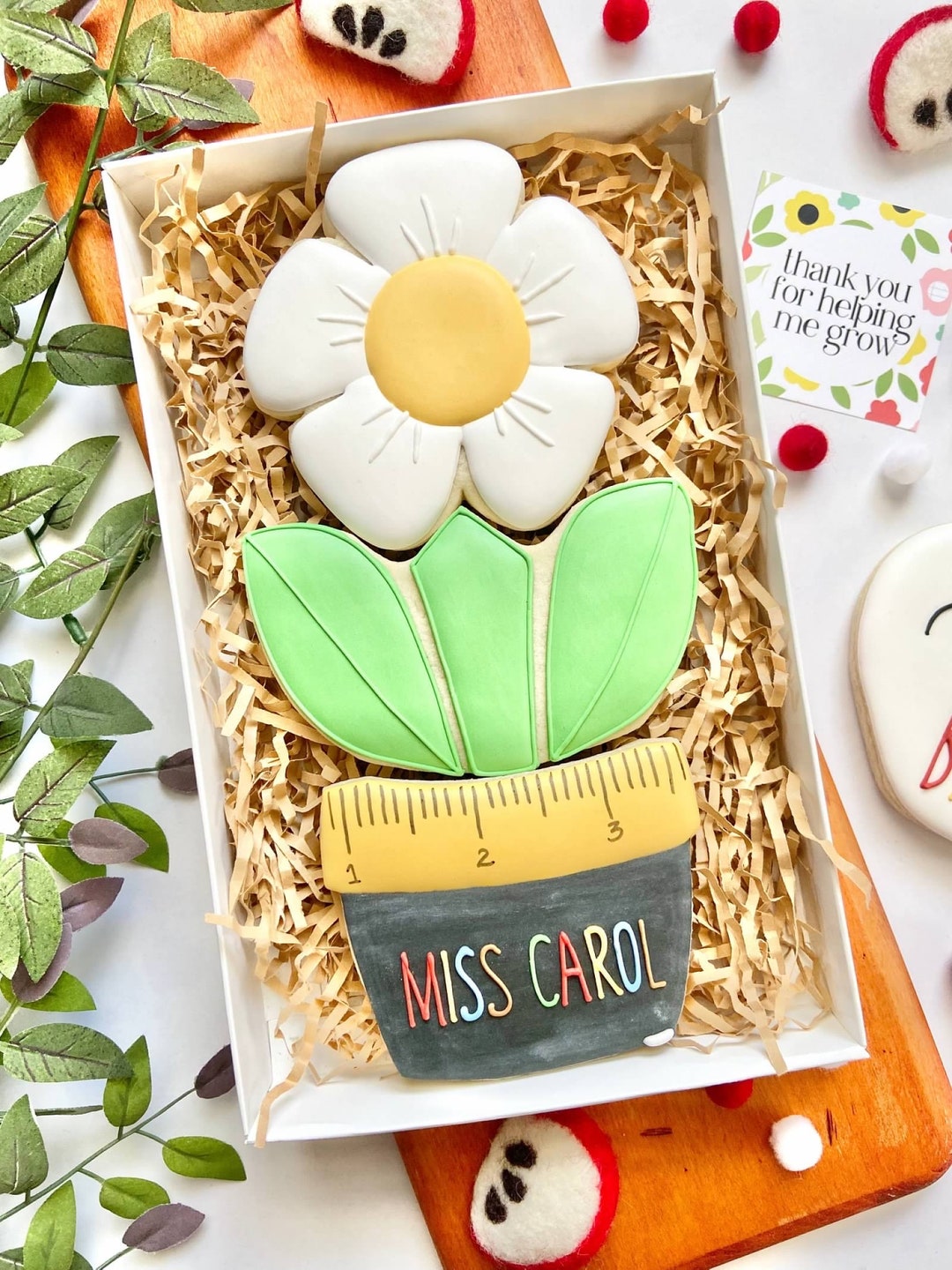 Teacher Appreciation Potted Flower Gift Box Set (california Shipments ...