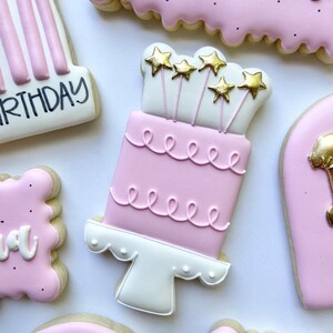 12 Personalized Birthday Cookies (california Shipments Only) - Etsy