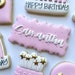 12 Personalized Birthday Cookies california Shipments Only - Etsy