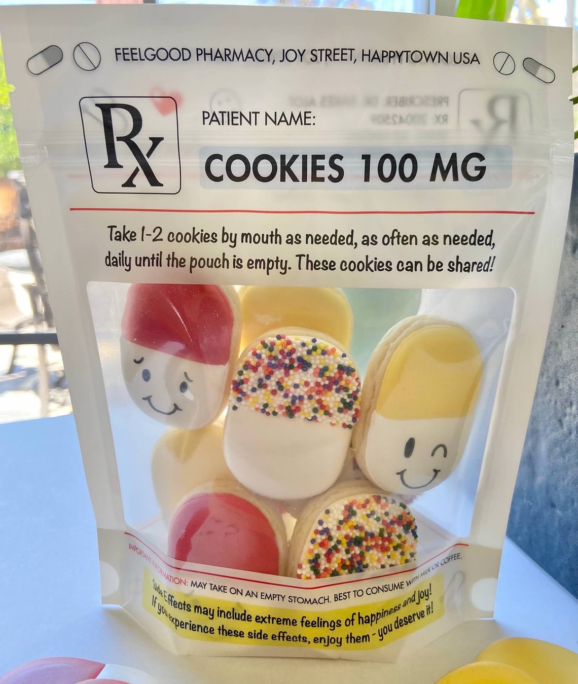Prescription Rx Cookie Gift Bag Set california Shipments Only - Etsy