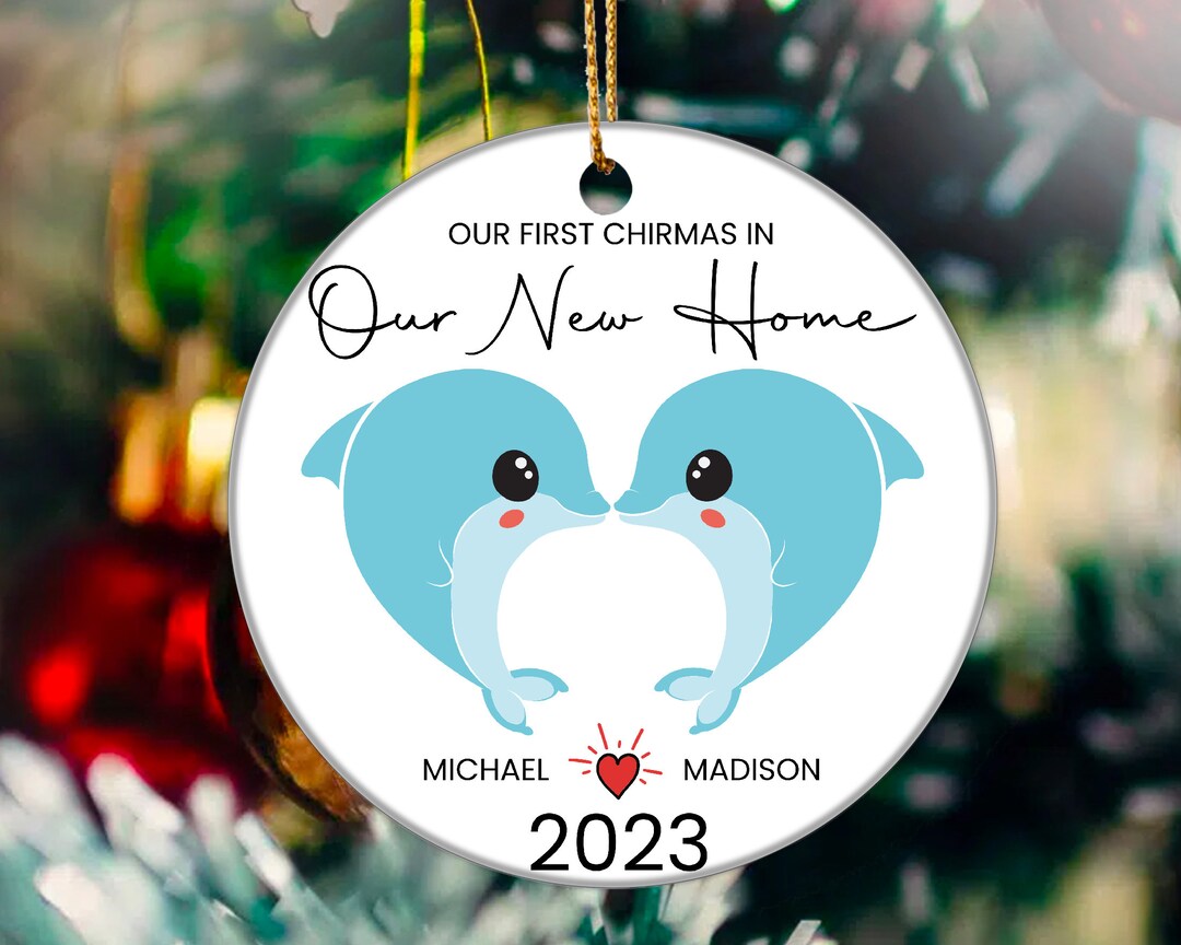 First Christmas in New Home Ornament, 1st Xmas New Home Bauble, New ...