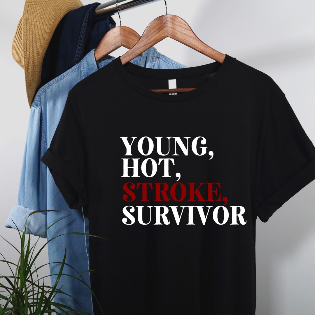 Stroke Survivor Gift, Familly Support Graphic Tees, Stroke Awareness ...