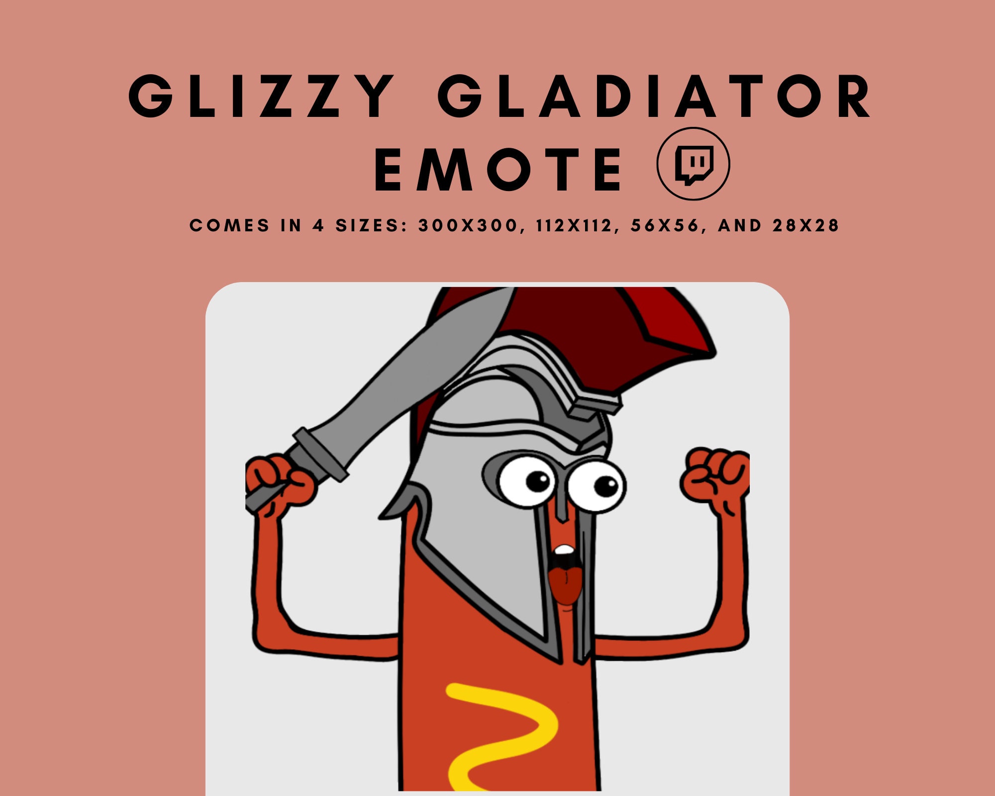 Twitch Emote, Glizzy, Hot Dog, Sword, Gladiator, for Streamers ...
