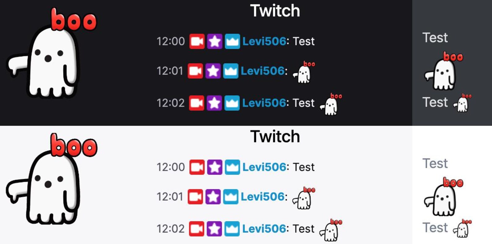 Animated Twitch Emote, Booing Ghost, Boo, Ghost, for Streamers ...