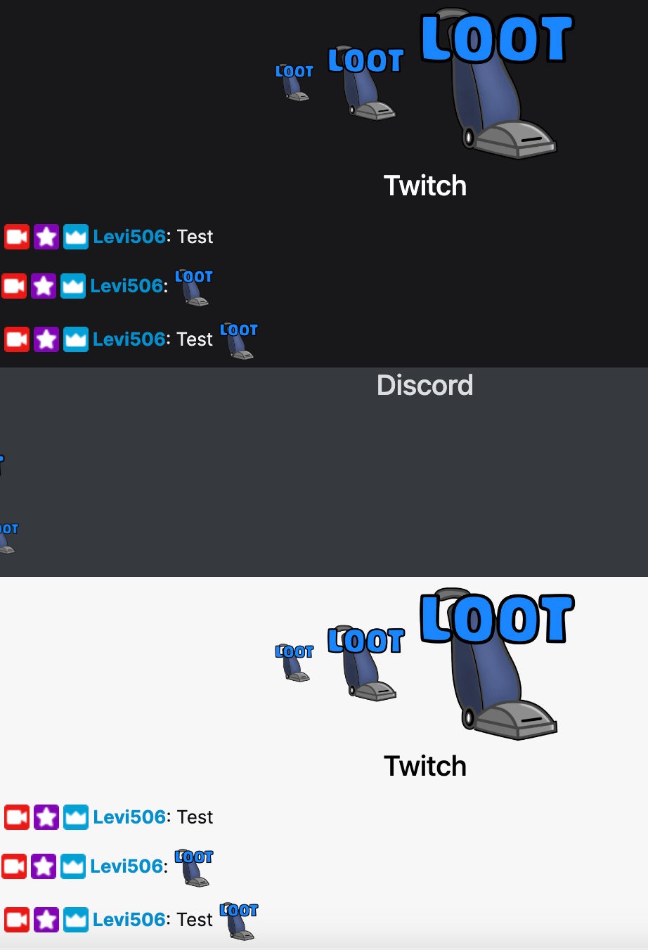 Twitch / Kick Emote, Loot Thief, Loot Vacuum, Loot Goblin, 3 Pack, for ...