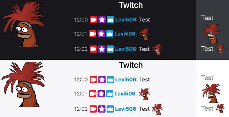 Twitch Emote, Orange Crazy Hair Puppet, for Streamers - Instant ...