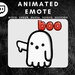 Animated Twitch Emote, Booing Ghost, Boo, Ghost, for Streamers ...