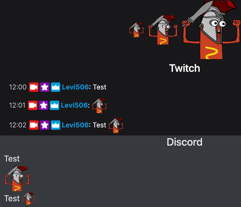 Twitch Emote, Glizzy, Hot Dog, Sword, Gladiator, for Streamers ...