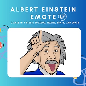 Twitch Emote, Albert Einstein, Loser, for Streamers - Instant Download ...