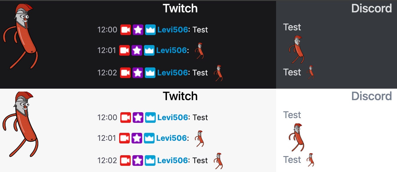 Animated Twitch Emote, Dancing, Glizzy / Hotdog / Weenie, Gladiator ...