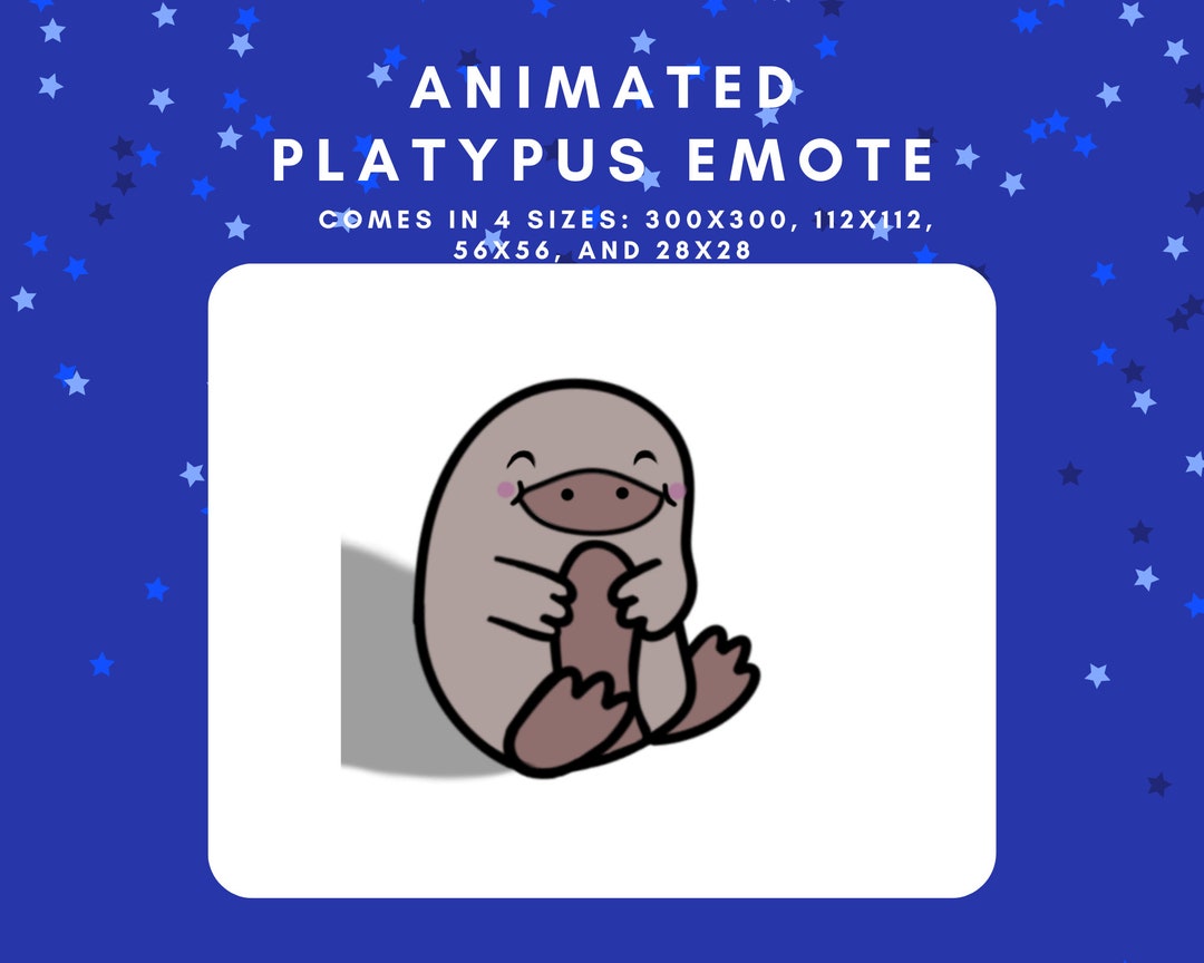 Animated Twitch Emote, Platypus, Happy, Rolling, for Streamers ...