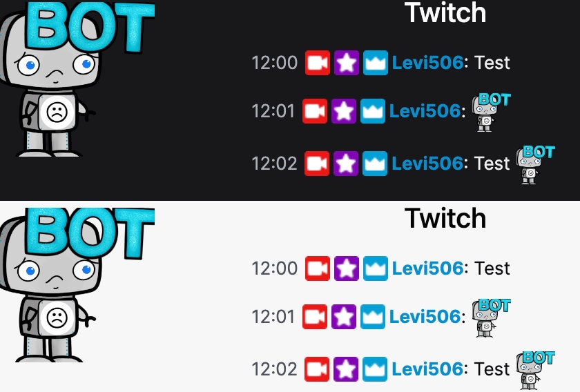 Twitch Emote, Bot, Sad, for Streamers - Instant Download / Ready to Use ...