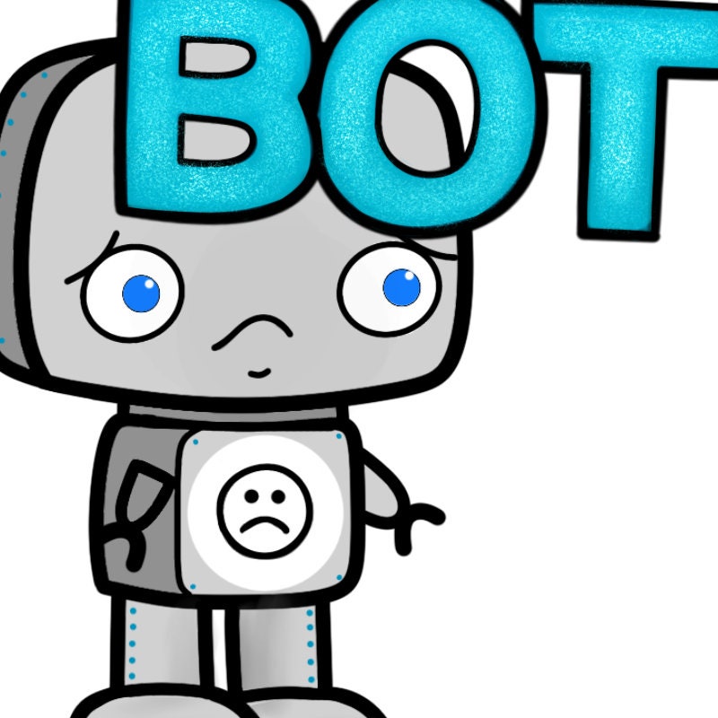 Twitch Emote, Bot, Sad, for Streamers Instant Download / Ready to Use ...