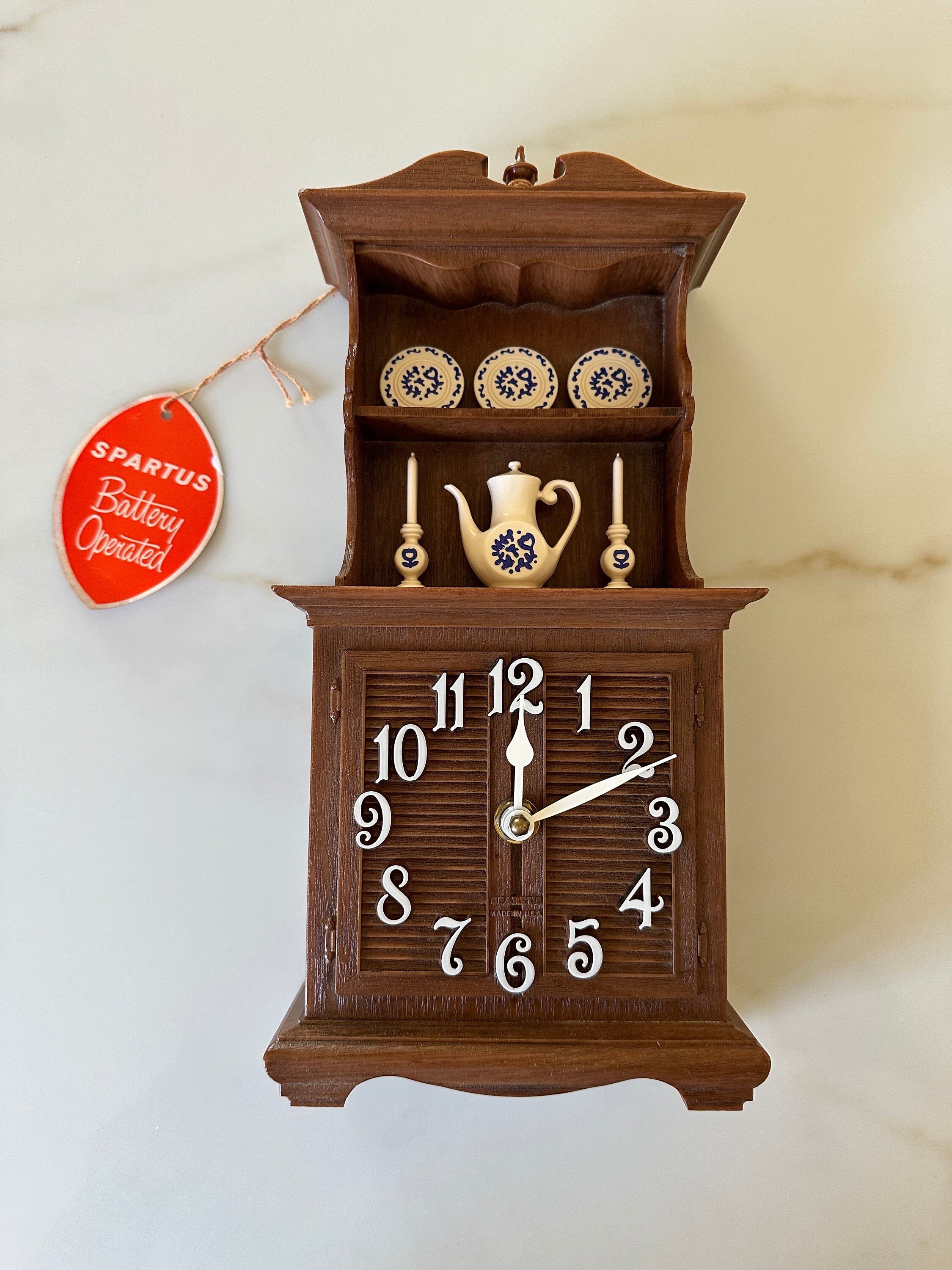 Vintage Spartus Cabinet Electric Clock - Etsy