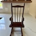 Mini Wooden Rocking Chair - Etsy