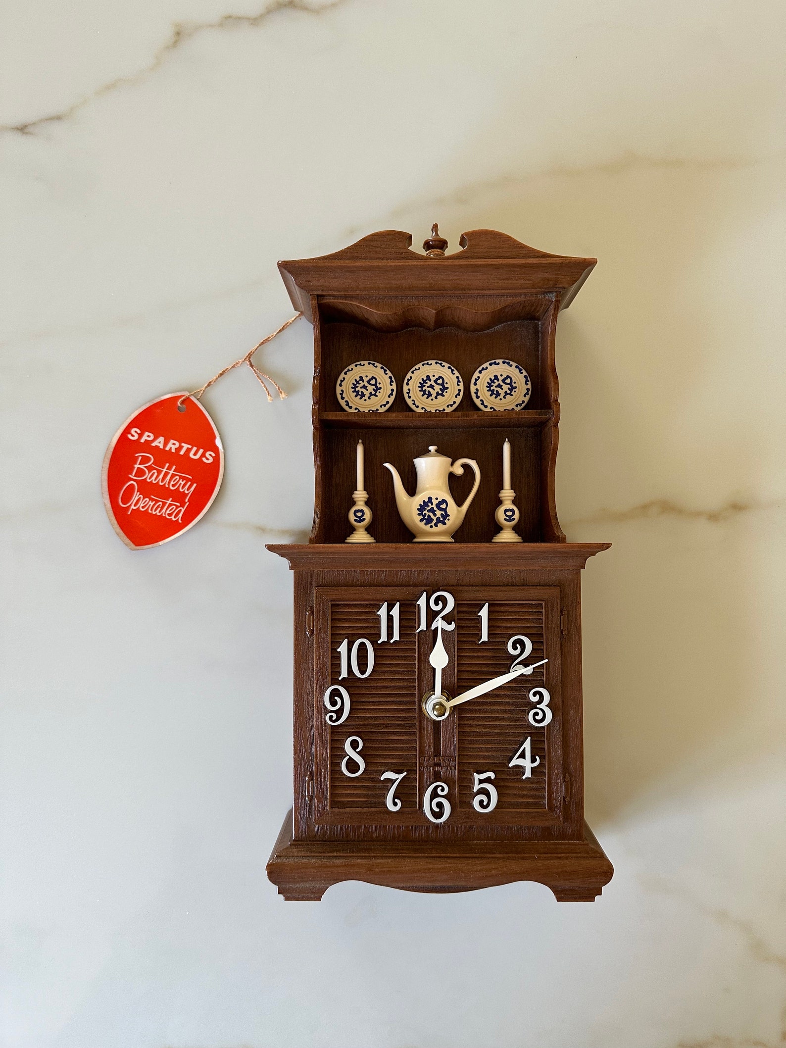 Vintage Spartus Cabinet Electric Clock - Etsy