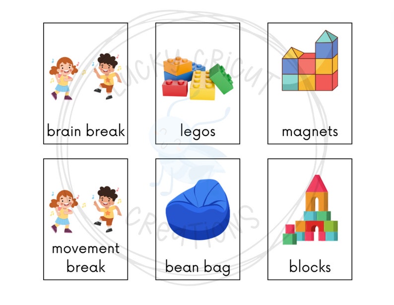 Break Choice Visuals | Visuals | Break Choices | Break Card - Etsy