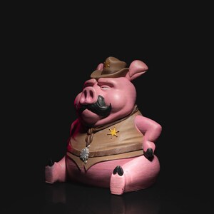 Piggy Bank - Sheriff Bacon Buck - Etsy
