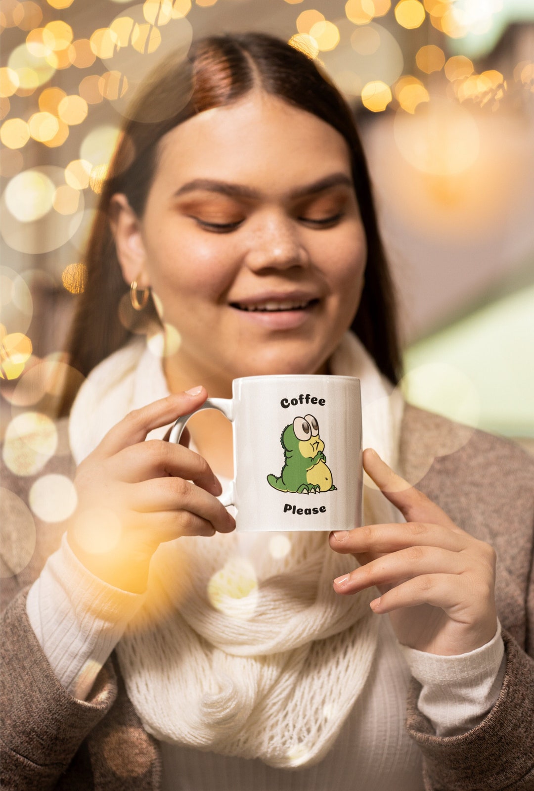 Baby Dino Mug I Coffeeholic Dino | Perfect for Your Coffee Cravings! - Etsy