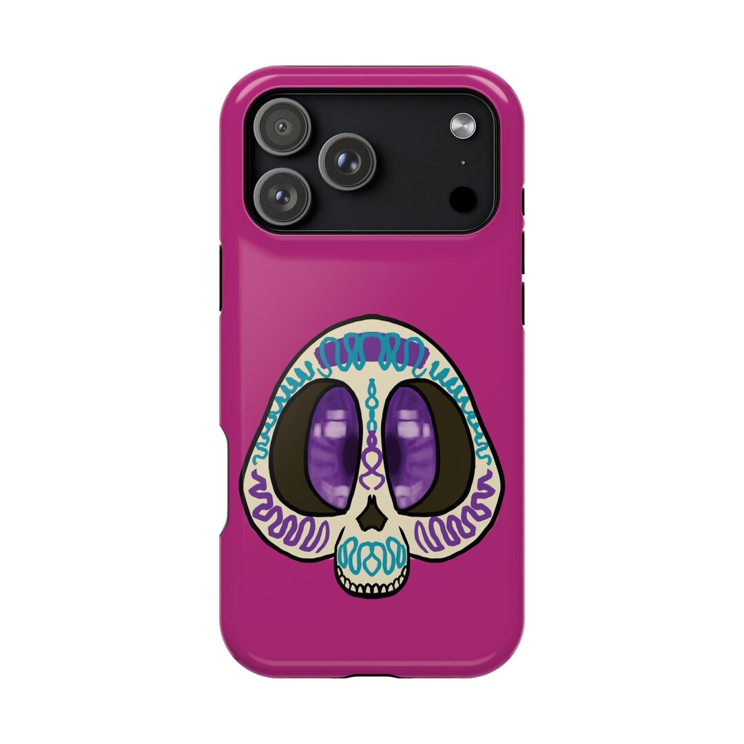 Magsafe iPhone Case Pink Mexican Sugar Skull - Day of the Dead Design ...
