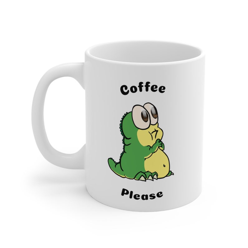 Ceramic Coffee Mug: Baby Dino Mug I Coffeeholic Dino | Perfect for Your ...