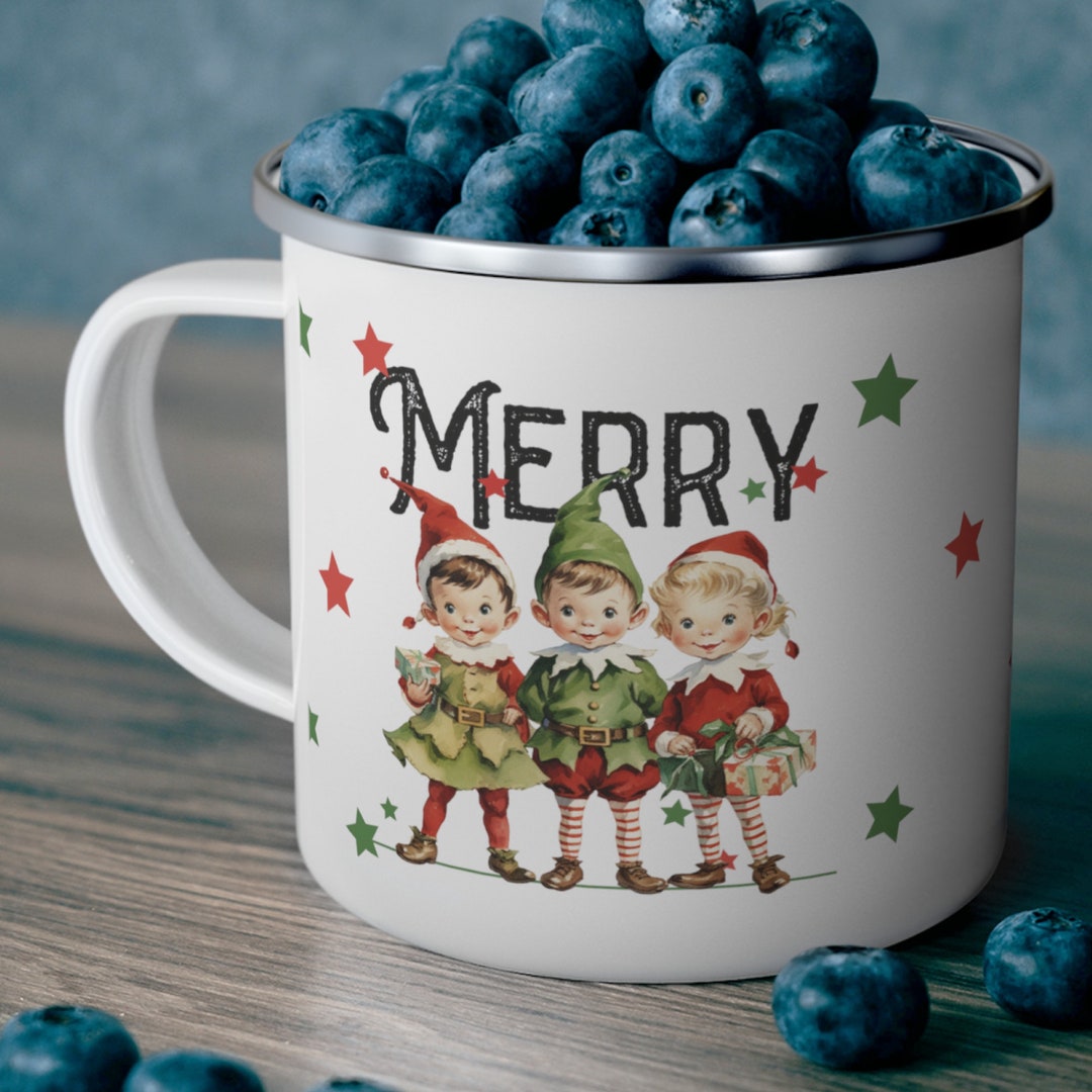 Enamel Christmas Mug Santas Little Helpers Mug Holidays Mug - Etsy