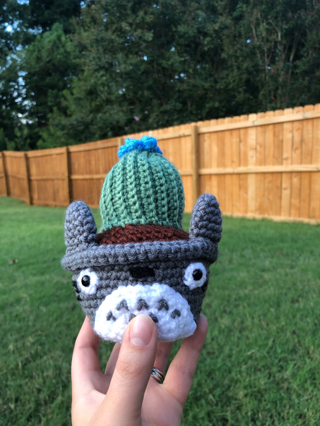 Cute Crochet Studio Ghibli Totoro Amigarumi Desk Pet - Etsy