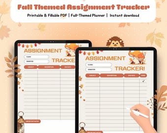 Fall Goal Setting Template | Printable & Fillable Autumn Planner ...