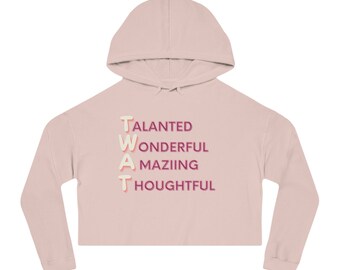 Womens Cropped Hooded Sweatshirt - Etsy