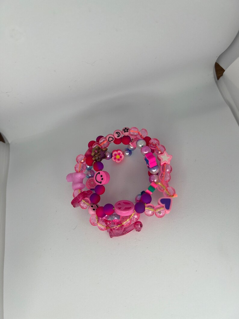 Junk Bracelet// Gidgets & Gazmos Kandi Charm Bracelets// Color Coded - Etsy