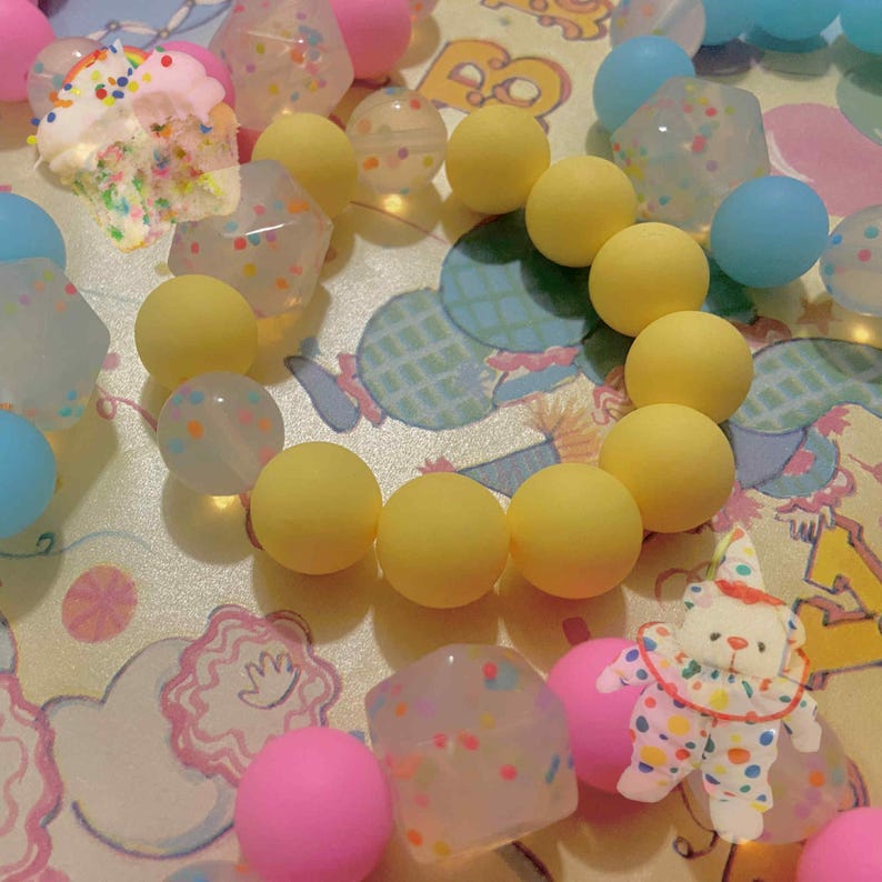 Funfetti Chunky Clown Bracelets - Etsy
