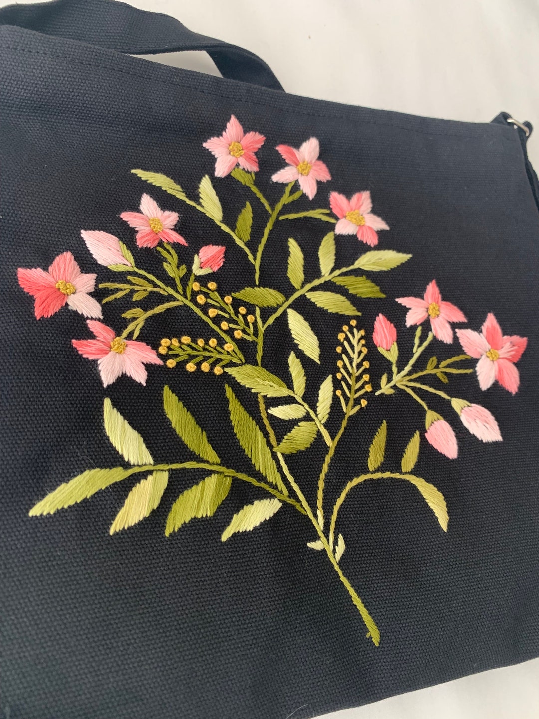 Embroidery Bag, Hand Stitched Bag, Tapestry Bag, Cross Body ...