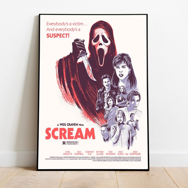 Scream Minimalist Poster - Etsy