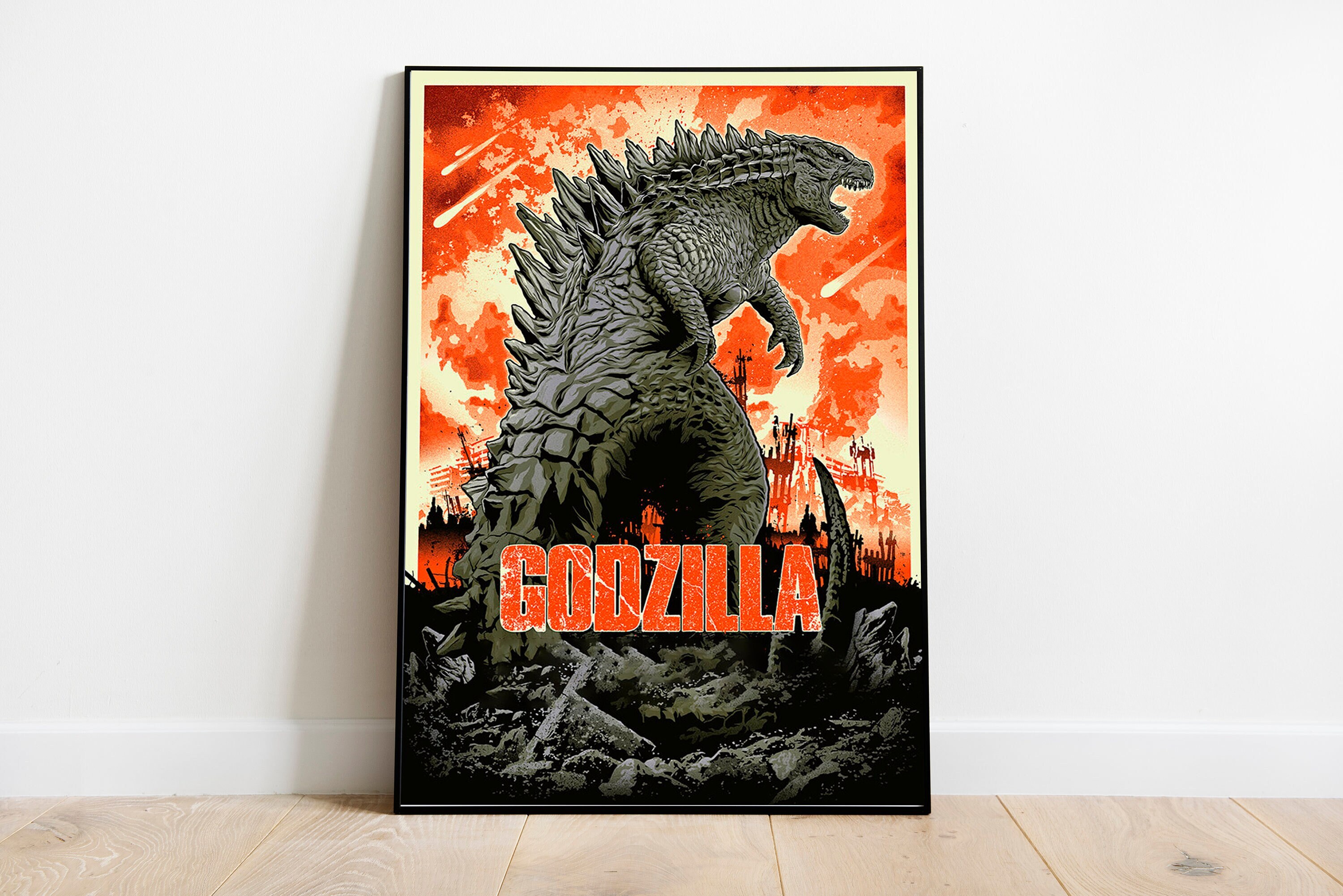 Godzilla / Godzilla Poster / Minimalist Movie Poster / Vintage - Etsy