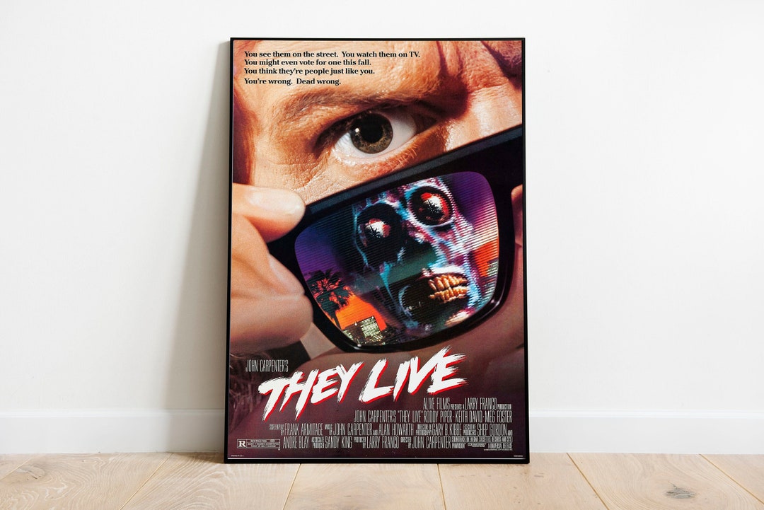 They Live / They Live Poster / Minimalist Movie Poster / Vintage Retro ...