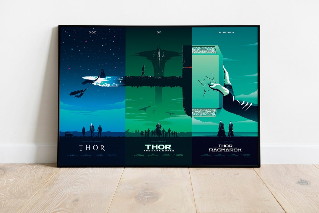 Thor Poster / Thor / Minimalist Movie Poster / Marvel Poster / - Etsy ...