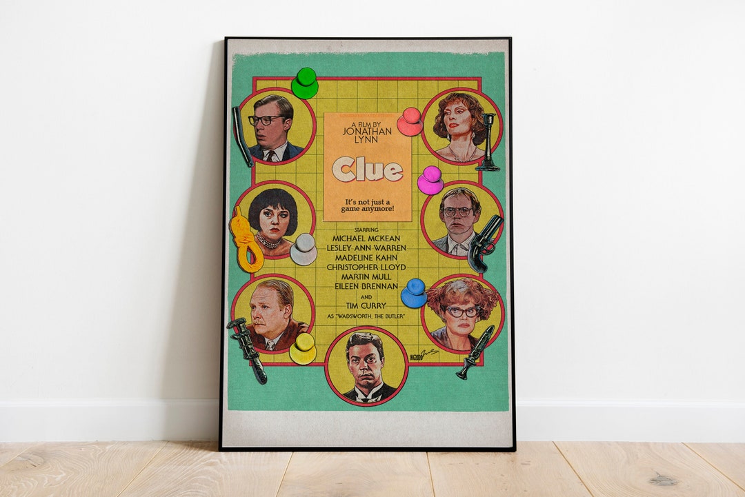 Clue / Clue Poster / Vintage Retro Art Print / Wall Art Print ...