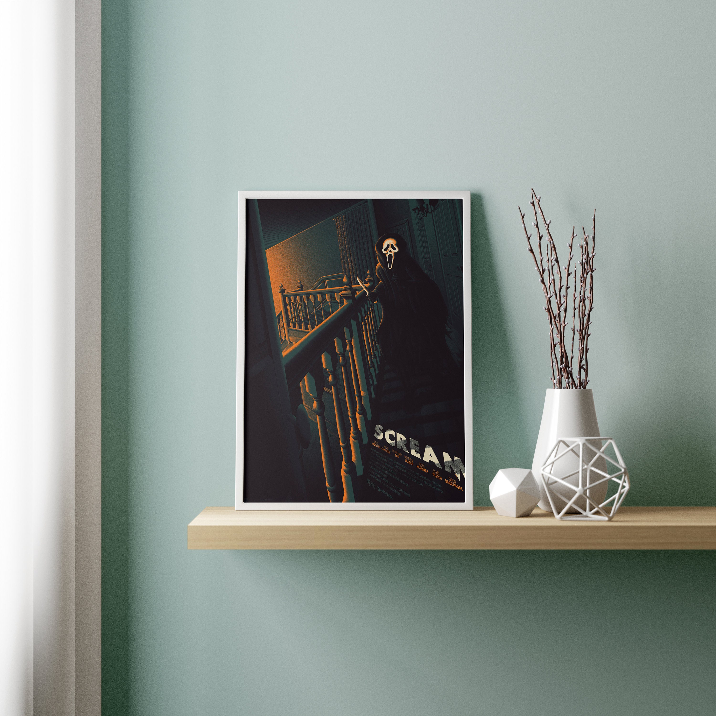 Scream Poster, Ghostface, Scream Horror Movie, Halloween Horror Poster ...