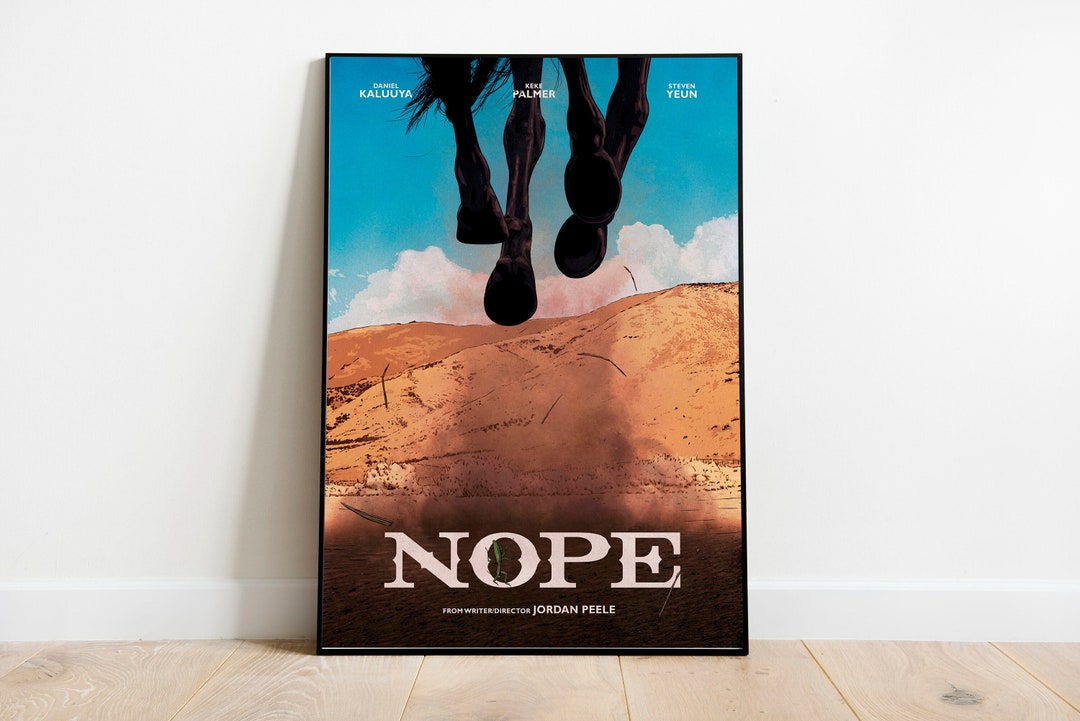 Nope Poster / Nope Movie Poster / Vintage Retro Art Print / Wall Art Print / Minimalist Movie ...