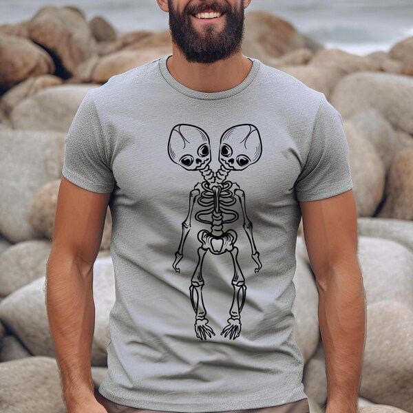 Two Headed Skeleton - Etsy