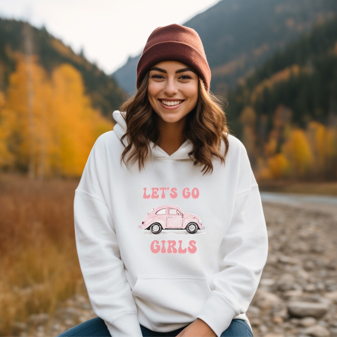 Girls Trip Hoodie: Let's Go Girls Adventure - Bachelorette Gift - Etsy