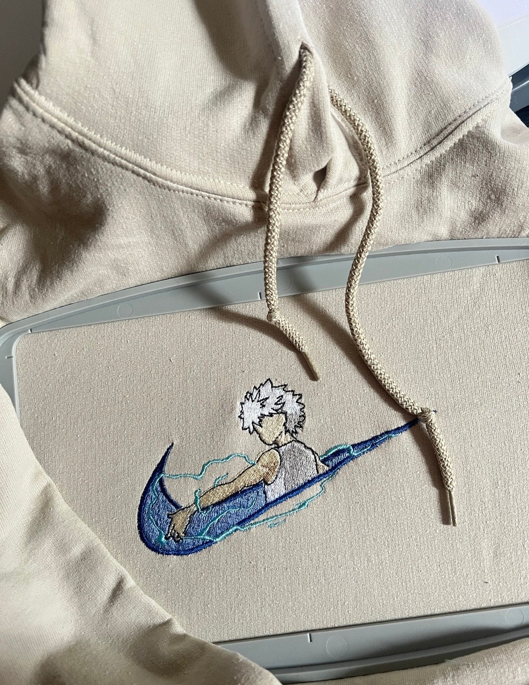 Unisex Killua Anime Gym Hooded Sweatshirt - Etsy UK