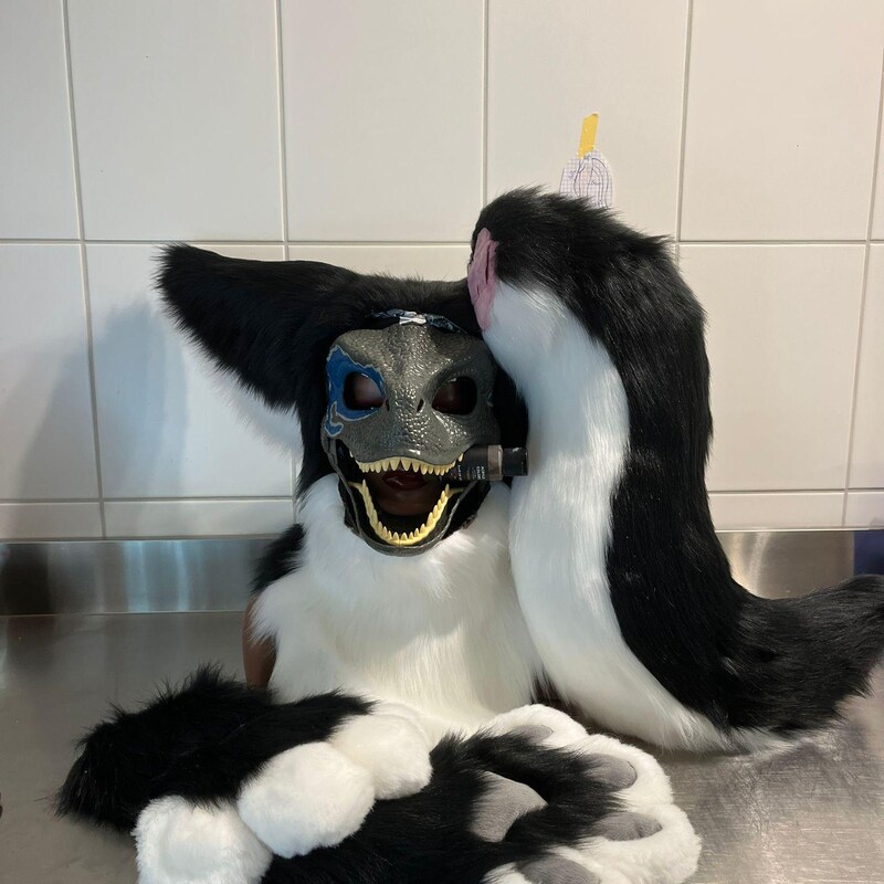 Dino Mask Furry - Etsy