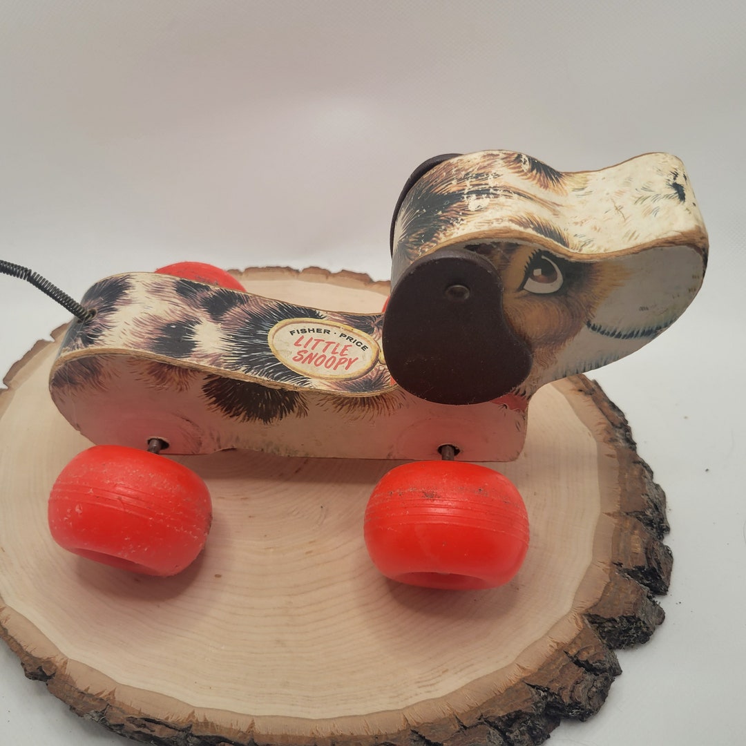 Little Snoopy Vintage Pull Toy - Etsy