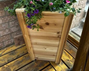 Cedar Taper Planter Plans / Garden Planter Plans / Flower Box - Etsy
