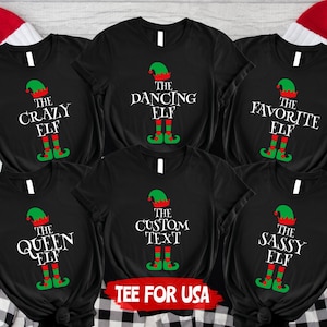 Christmas Elf Shirt,custom Elf Group Shirt,family Elf Shirts,funny Elf ...