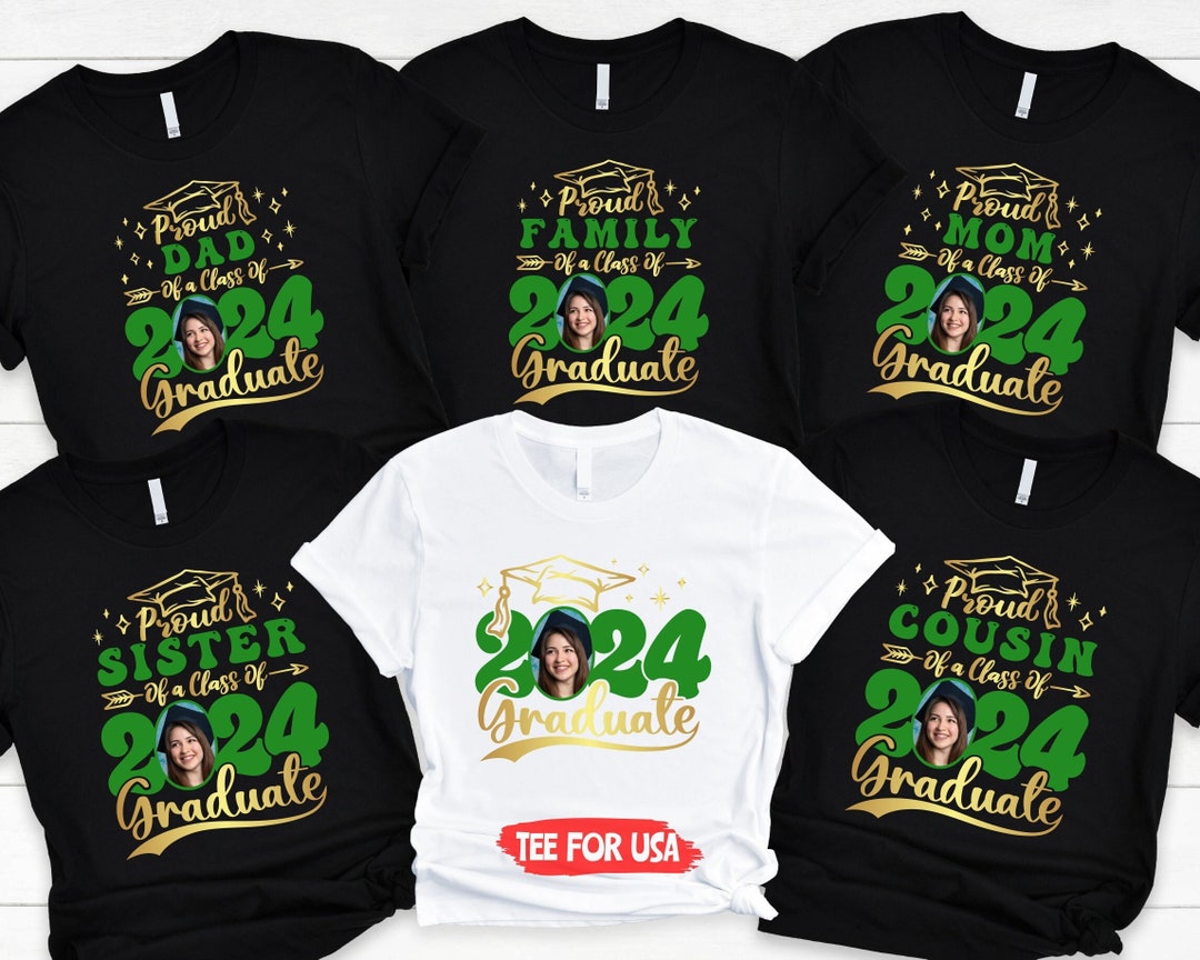 Custom Family Grad 2024 Shirt,proud Family Shirt,matching Grad Shirt ...