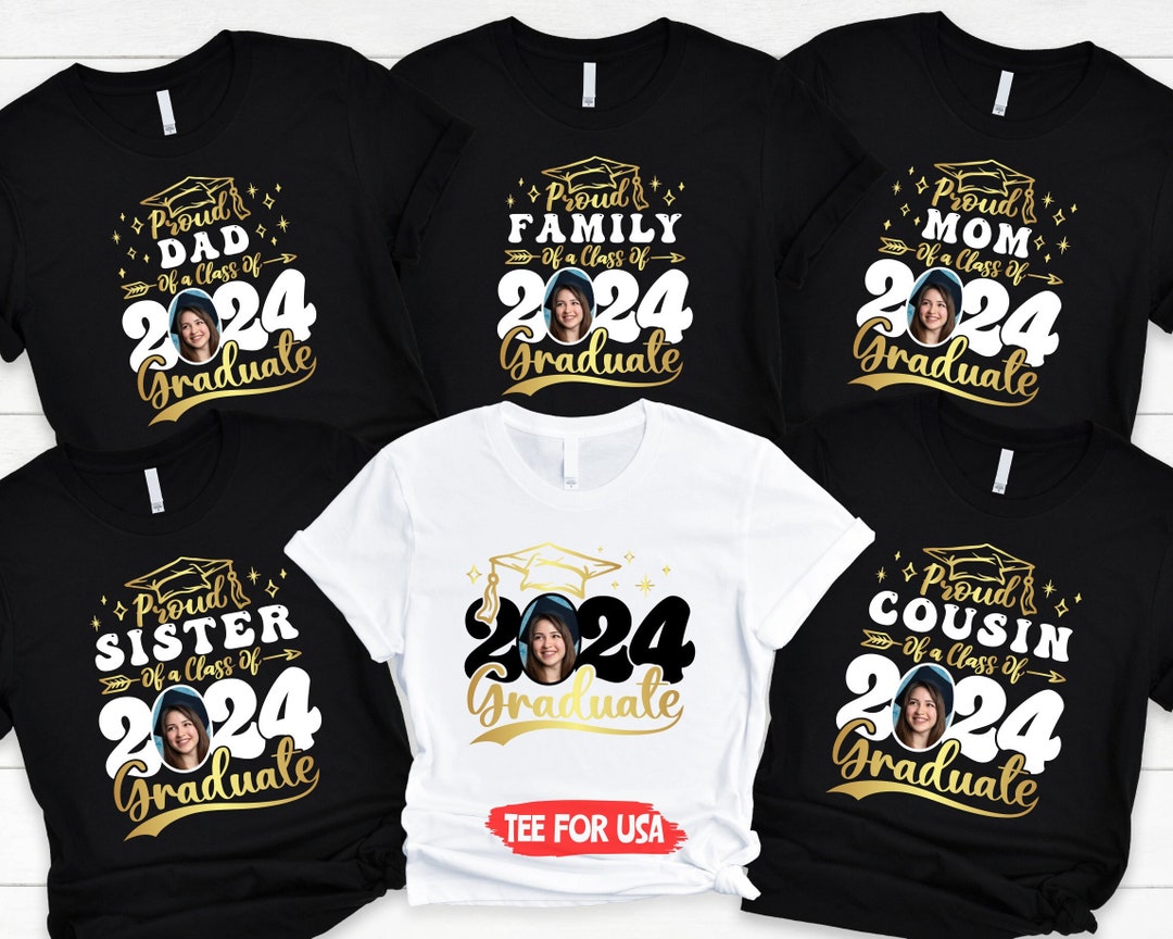 Custom Graduate 2024 Tshirts,graduation 2024 Tee,proud Family Shirt ...