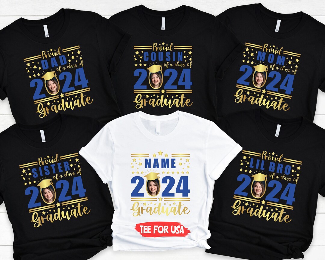 Custom 2024 Graduation Shirts,proud Family Shirts,high School Grad Tee ...