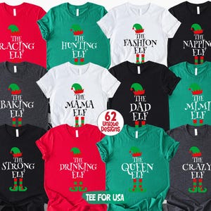 Christmas Elf Shirt,custom Elf Group Shirt,family Elf Shirts,funny Elf ...